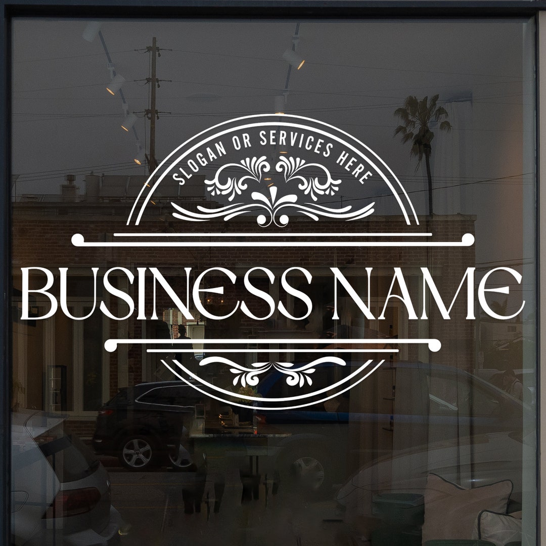Custom Storefront Logo Decal for Business | Vinyl Decal Sticker for ...
