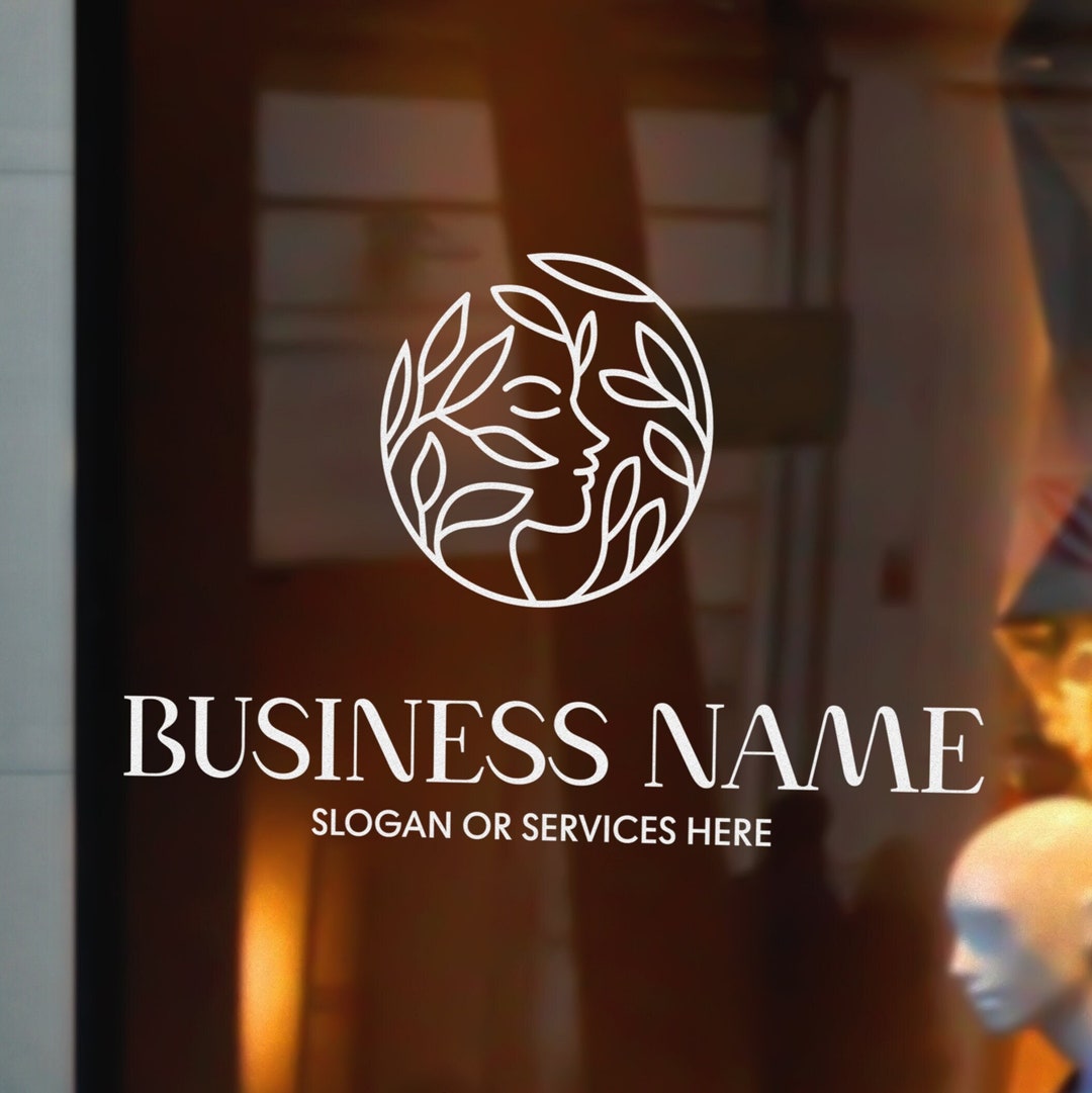 Custom Storefront Logo Decal | Vinyl Decal Sticker for Glass Window ...