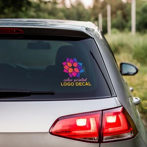 Custom Logo Car Window Decal | Vinyl Decal Sticker for Glass | Vehicle ...