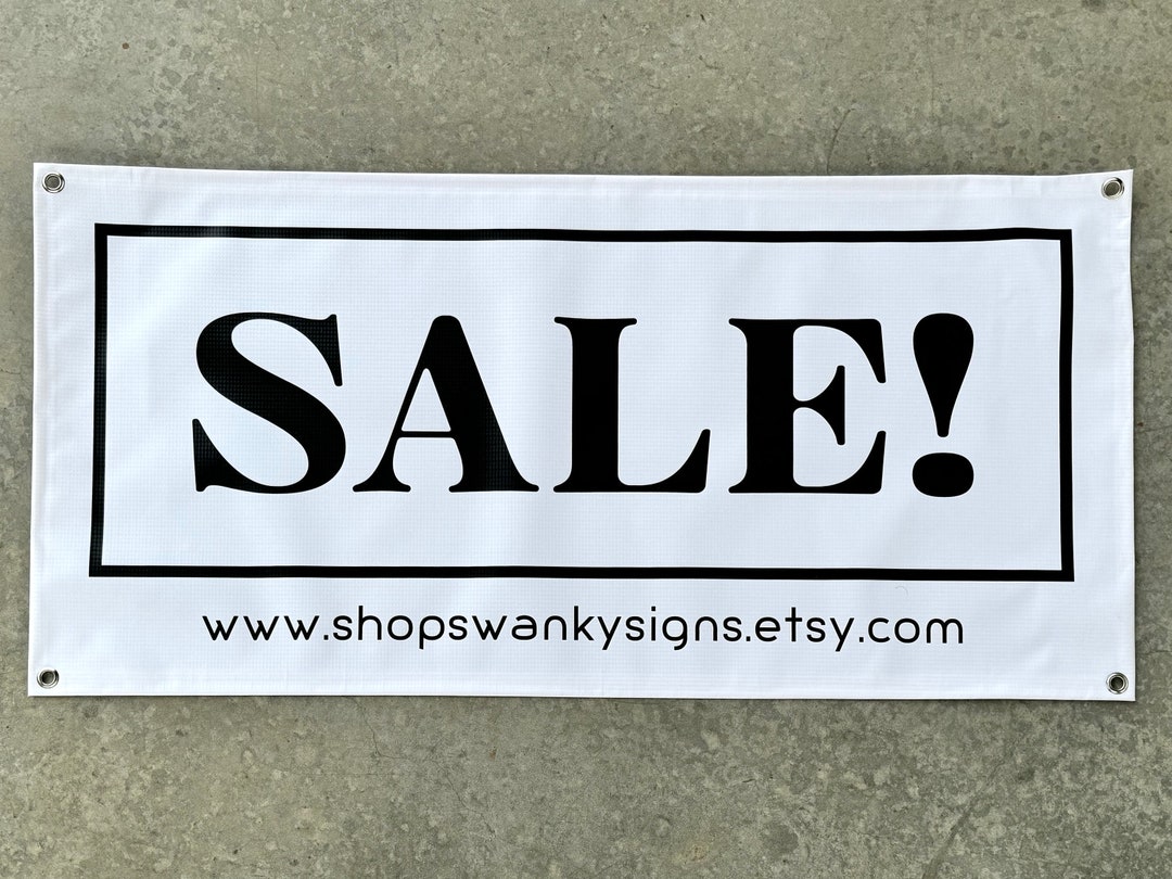 Custom Sale Banner Printed Vinyl Banner for Business in Various Sizes ...