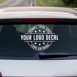 Custom Logo Car Window Decal | Vinyl Decal Sticker for Glass | Vehicle ...