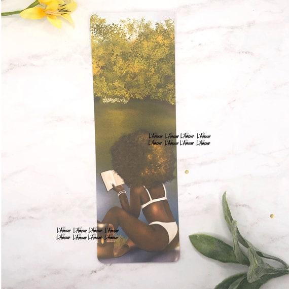 Afro bookmark Black Girl Magic Black Girl Bookmark | Etsy