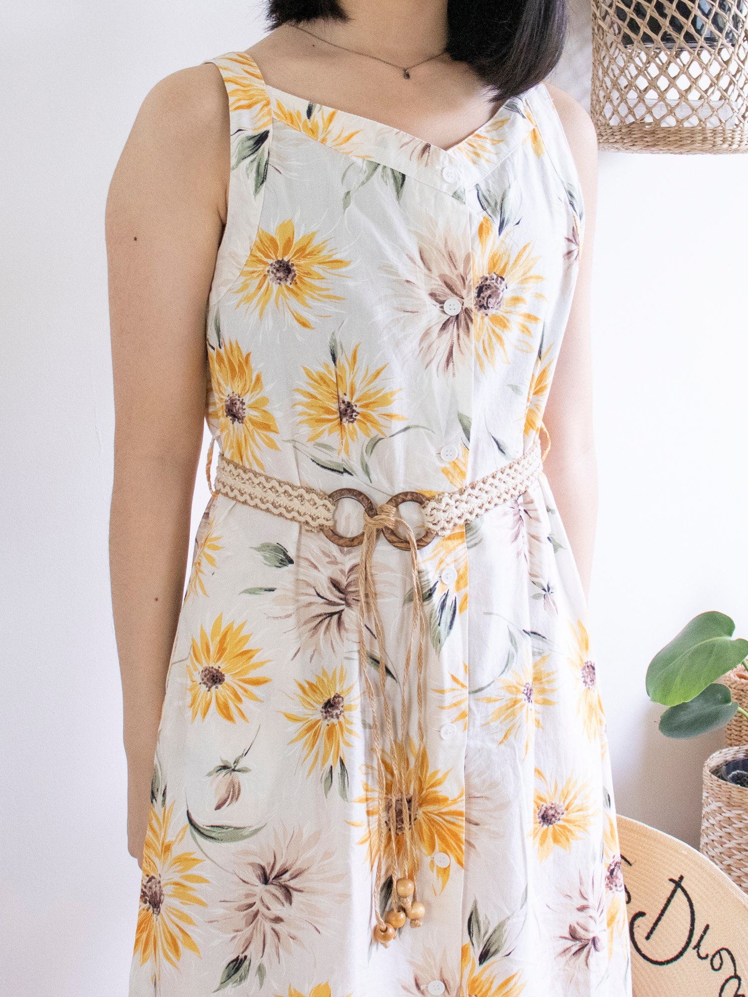 Vintage Sunflower Dress | Etsy