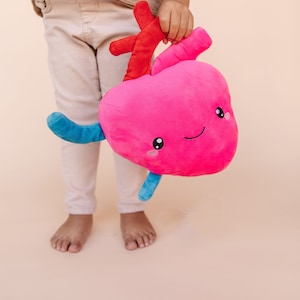 Nerdbugs Heart Plush Organ- Cardiology Gifts, Open Heart Surgery Gift ...