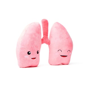 Nerdbugs Anatomical Lung Plushie -pulmonologist Gift, Respiratory ...