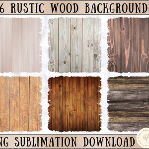 Rustic Wood Sublimation Background, Sublimation PNG Background Bundle ...