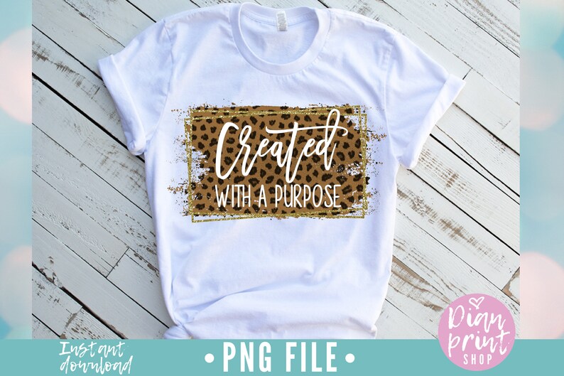 Created With A Purpose Sublimation Sublimation Designs - Etsy