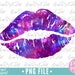 Lips Sublimation, Lips Clipart Sublimation, Kiss Sublimation, Lips PNG ...