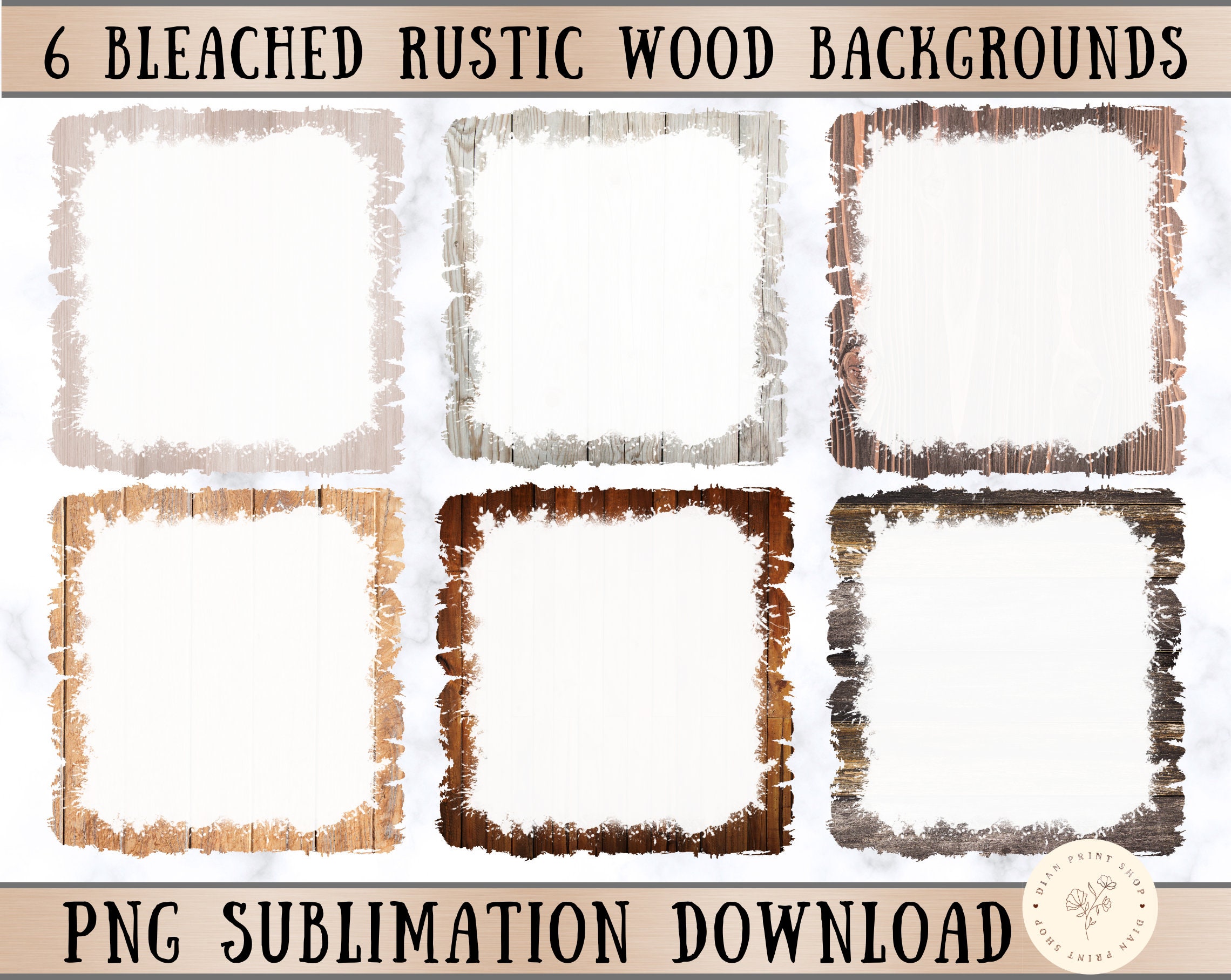 Bleached Rustic Wood Sublimation Background, Sublimation PNG Background ...