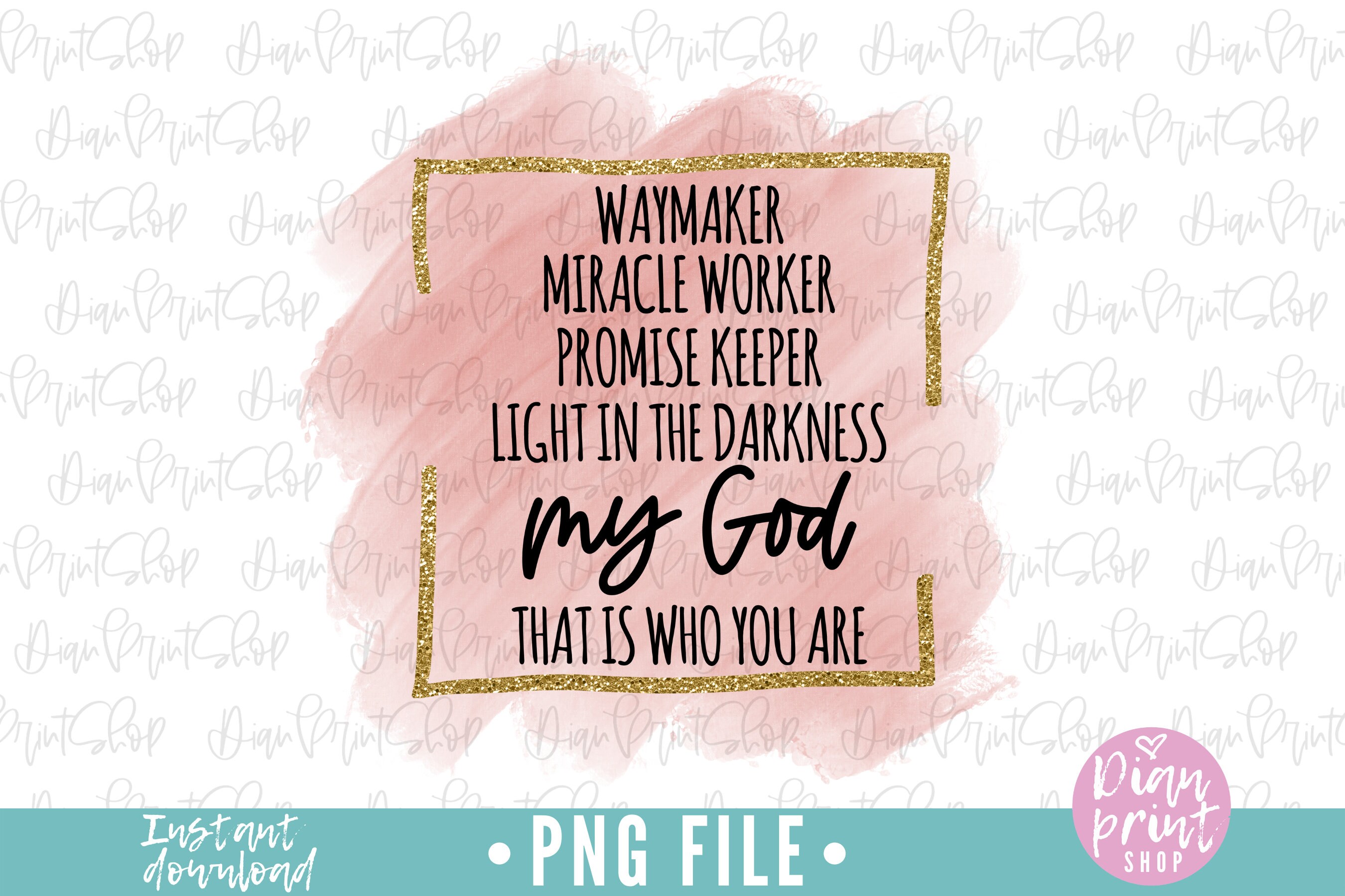 Waymaker Sublimation, Waymaker PNG, Sublimation Designs, Christian ...