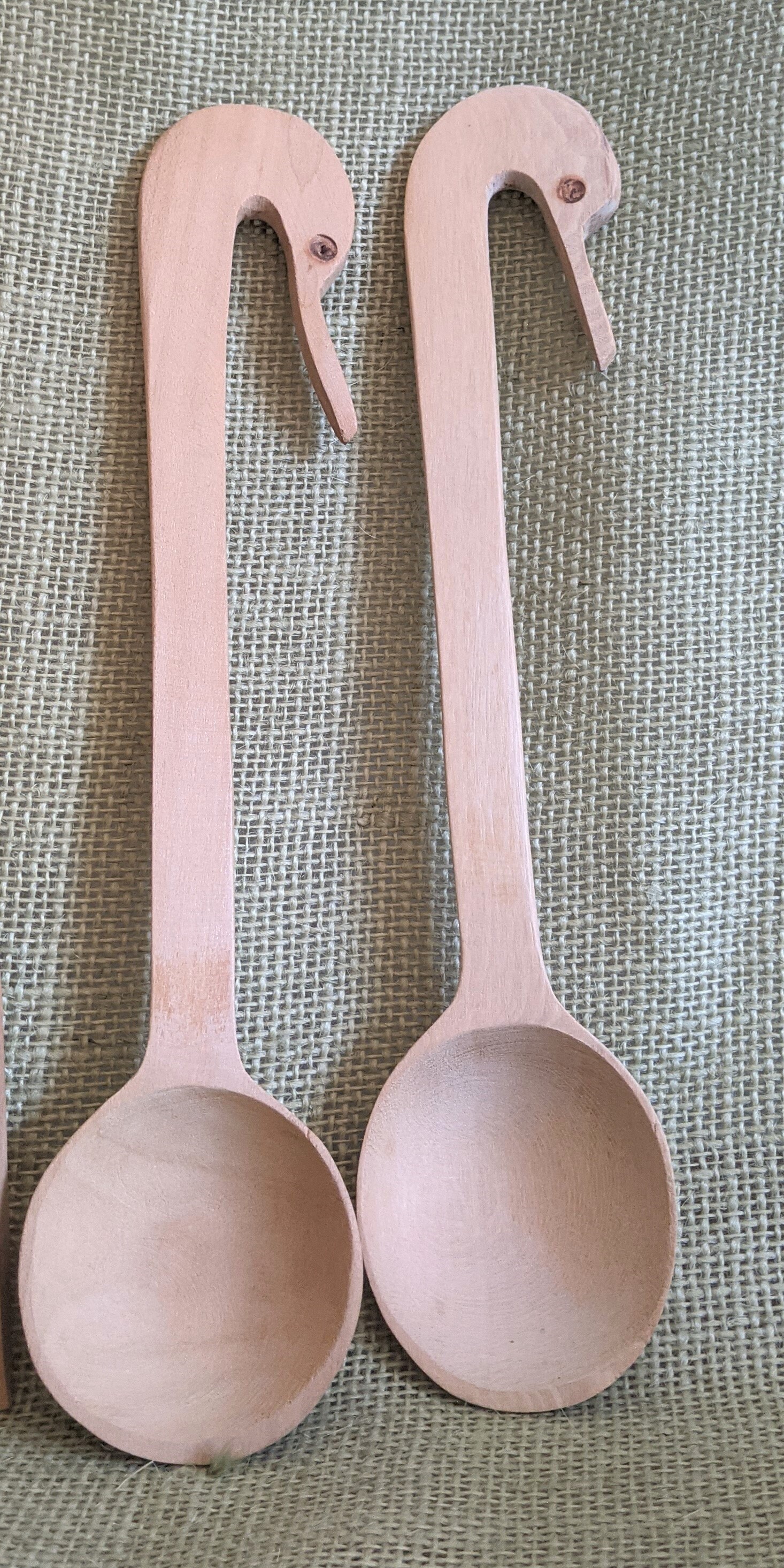 Hand Made Set of Duck Goose Wooden Spoons and Fork Rustic - Etsy