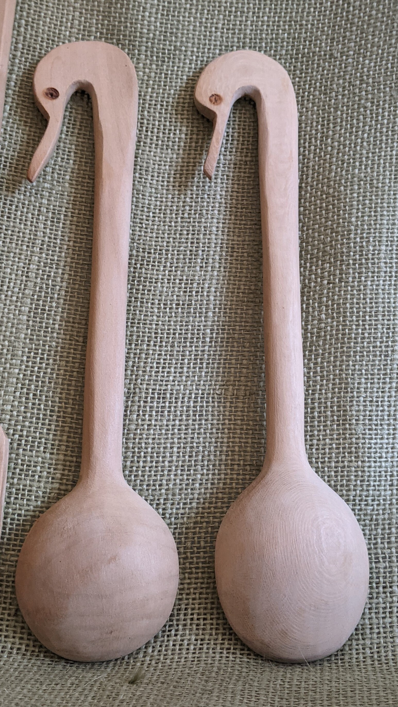 Hand Made Set of Duck Goose Wooden Spoons and Fork Rustic - Etsy