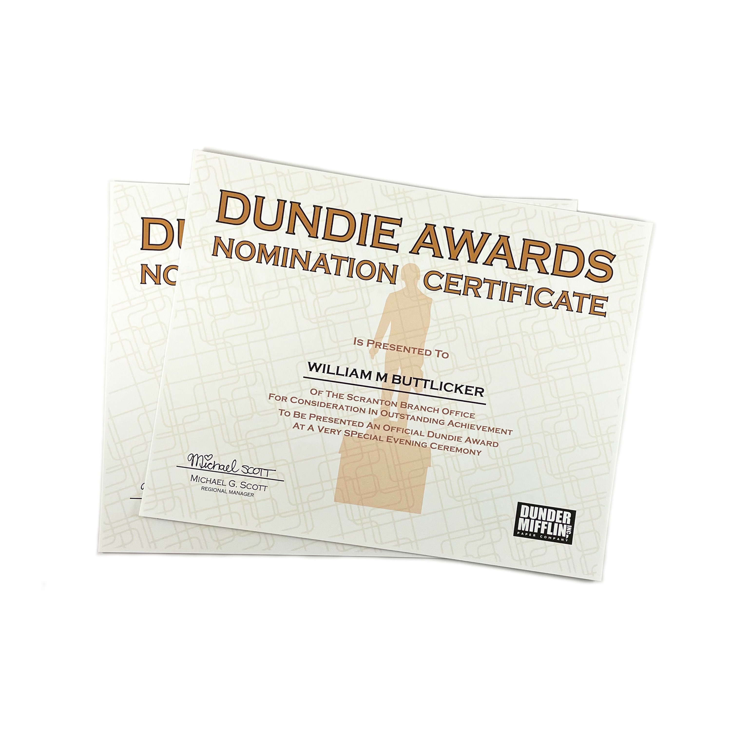 Nomination Certificate Template