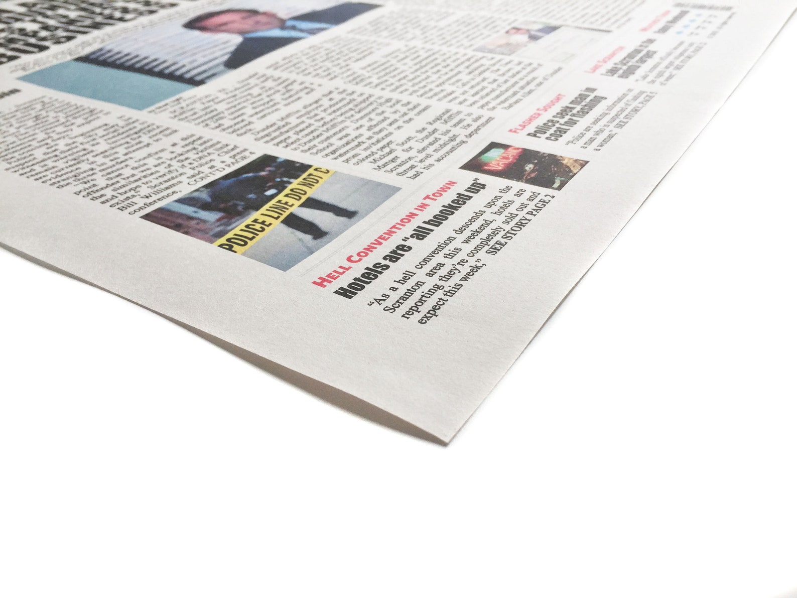 The Office Scranton Times Newspaper Headline Poster Dunder Mifflin - Etsy