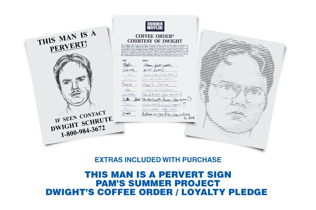 TWO Dwight Schrute Posters the Office Dunder Mifflin - Etsy