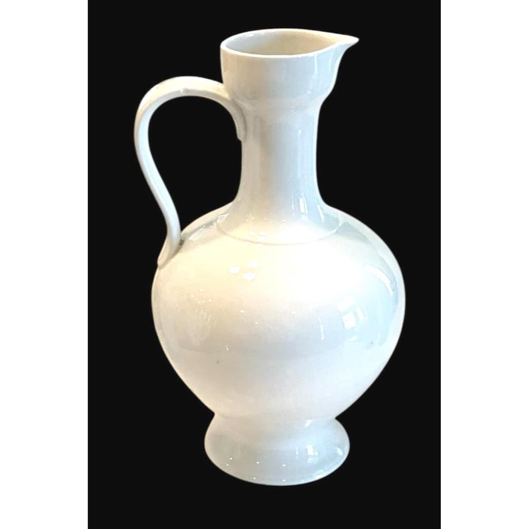 Kaiser White Ceramic Pitcher Handle Unique Made in Germany Unique ...