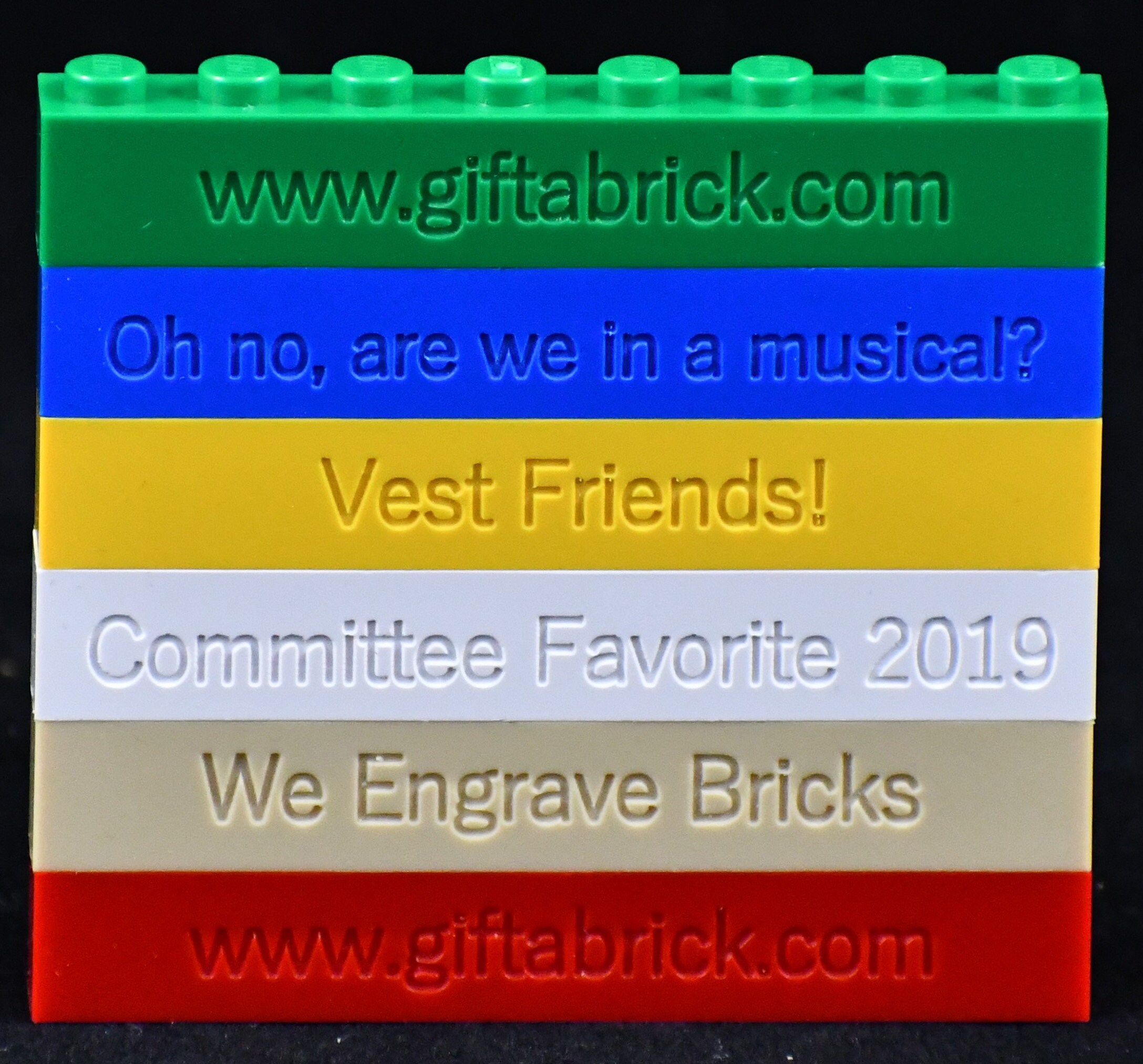 Custom Personalized Engraved LEGO Bricks 1x8 - Etsy
