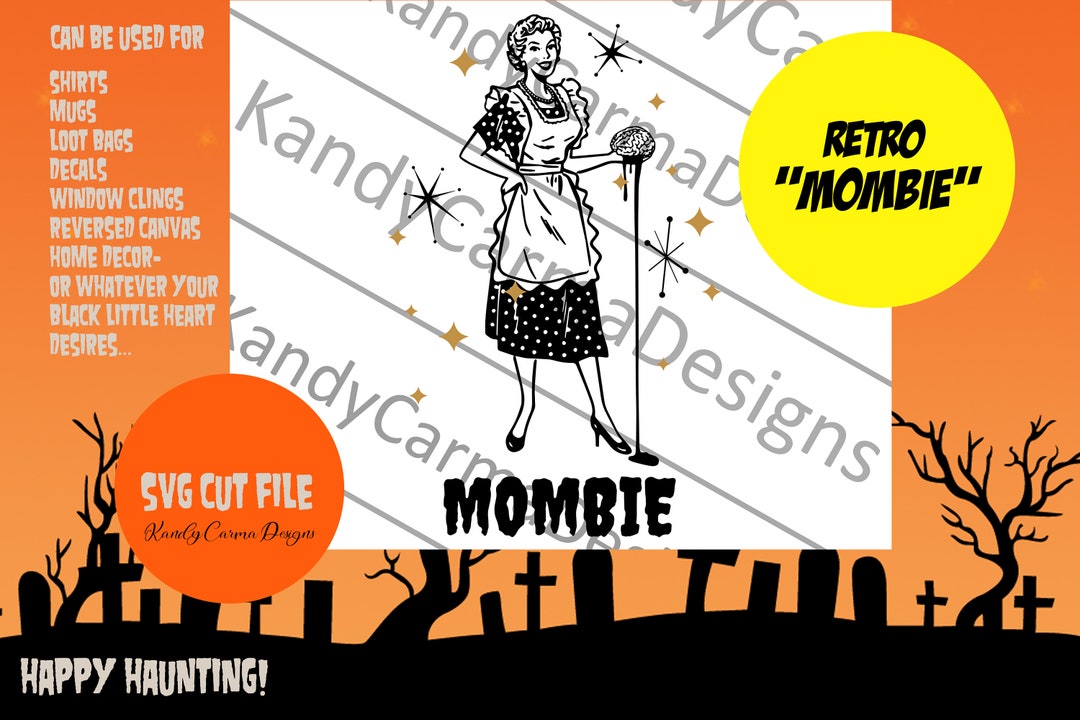 Retro | MOMBIE | SVG Cut File - Etsy