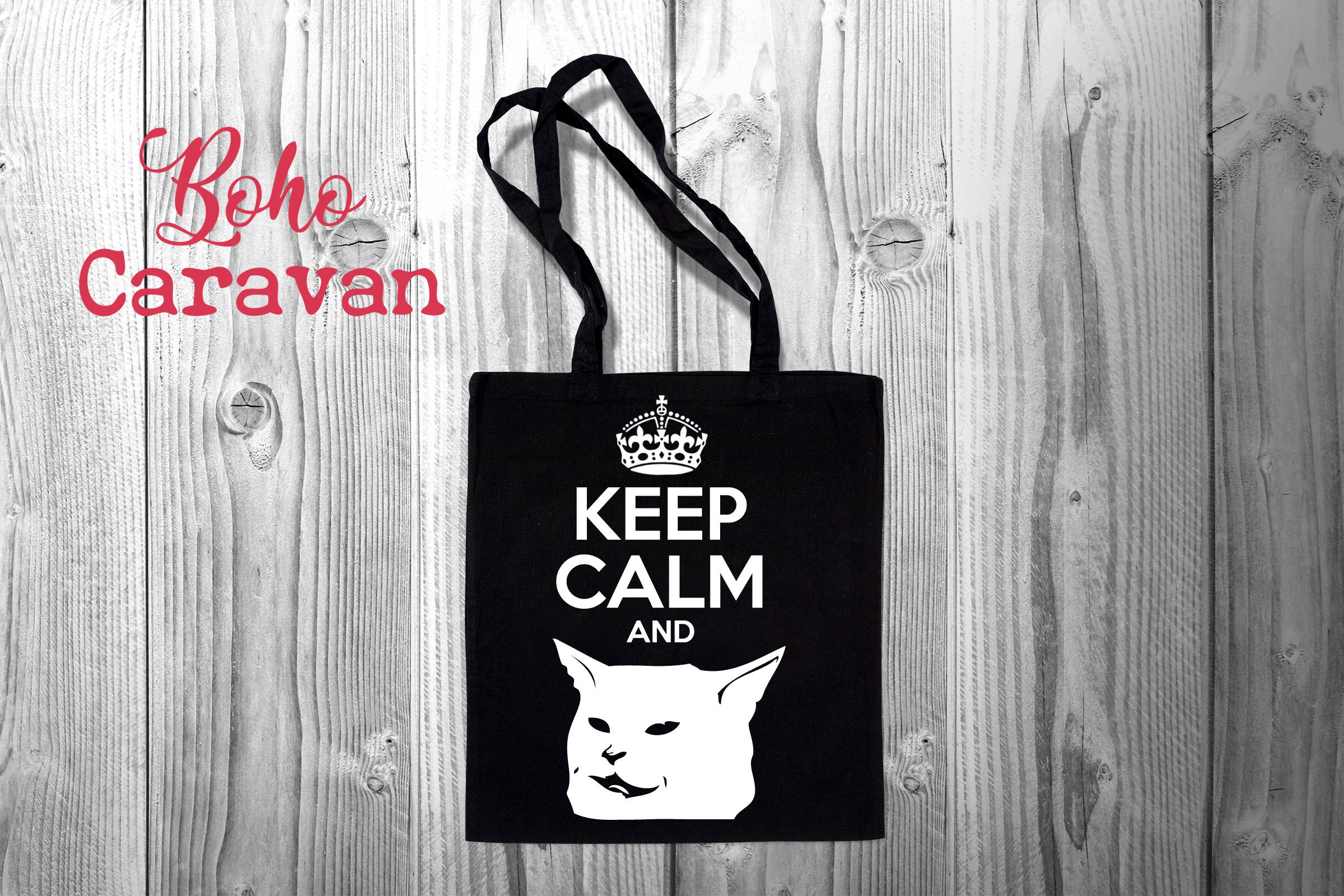 SVG Cut File | Woman Yelling at Cat Meme/ Keep Calm And... CAT! | Version One - Etsy