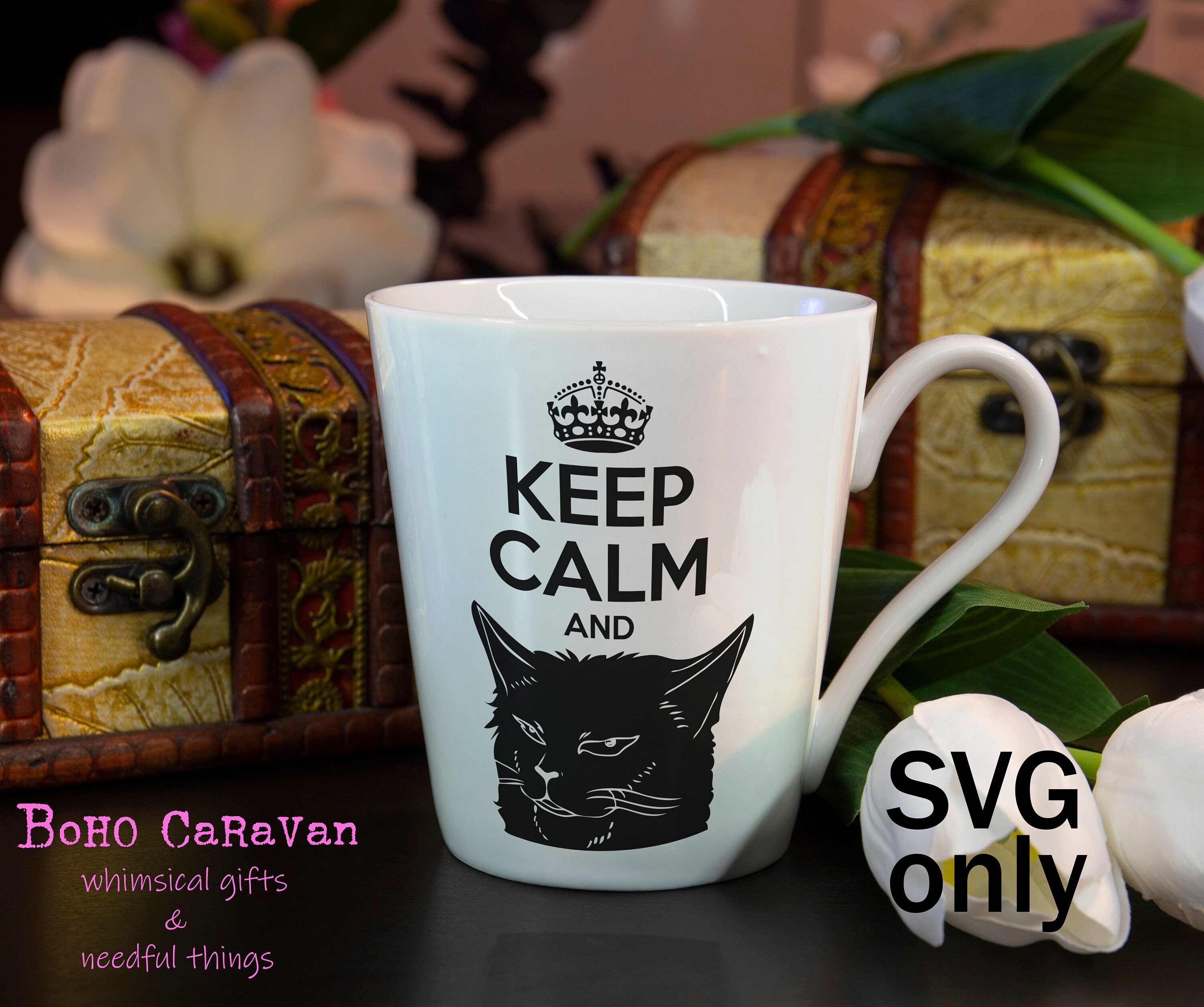 SVG | Cut File Woman Yelling at Cat Meme Keep Calm And... CAT! | Version 2 - Etsy Canada