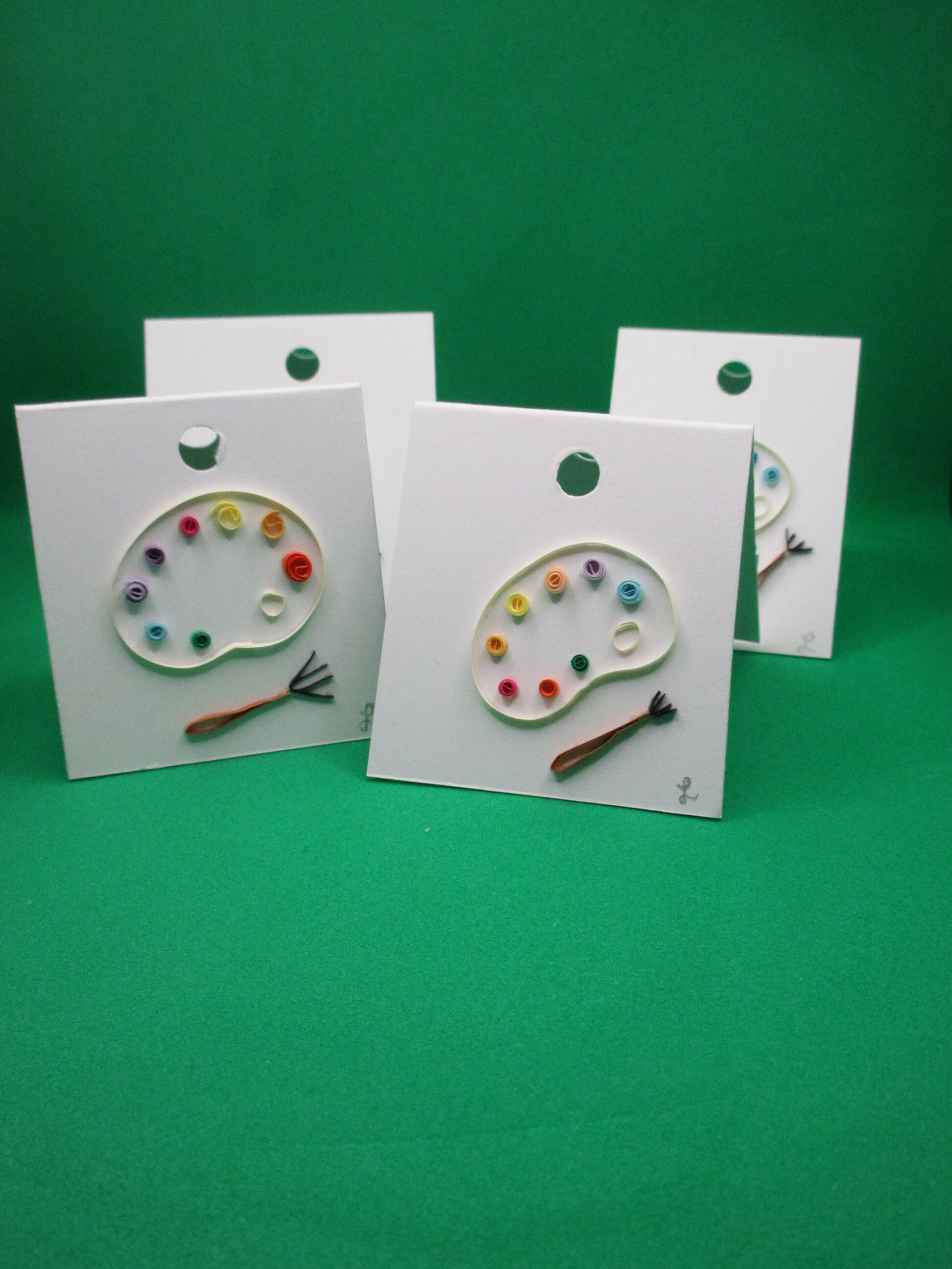 Painter's Palette Gift Tags, Handmade - Etsy