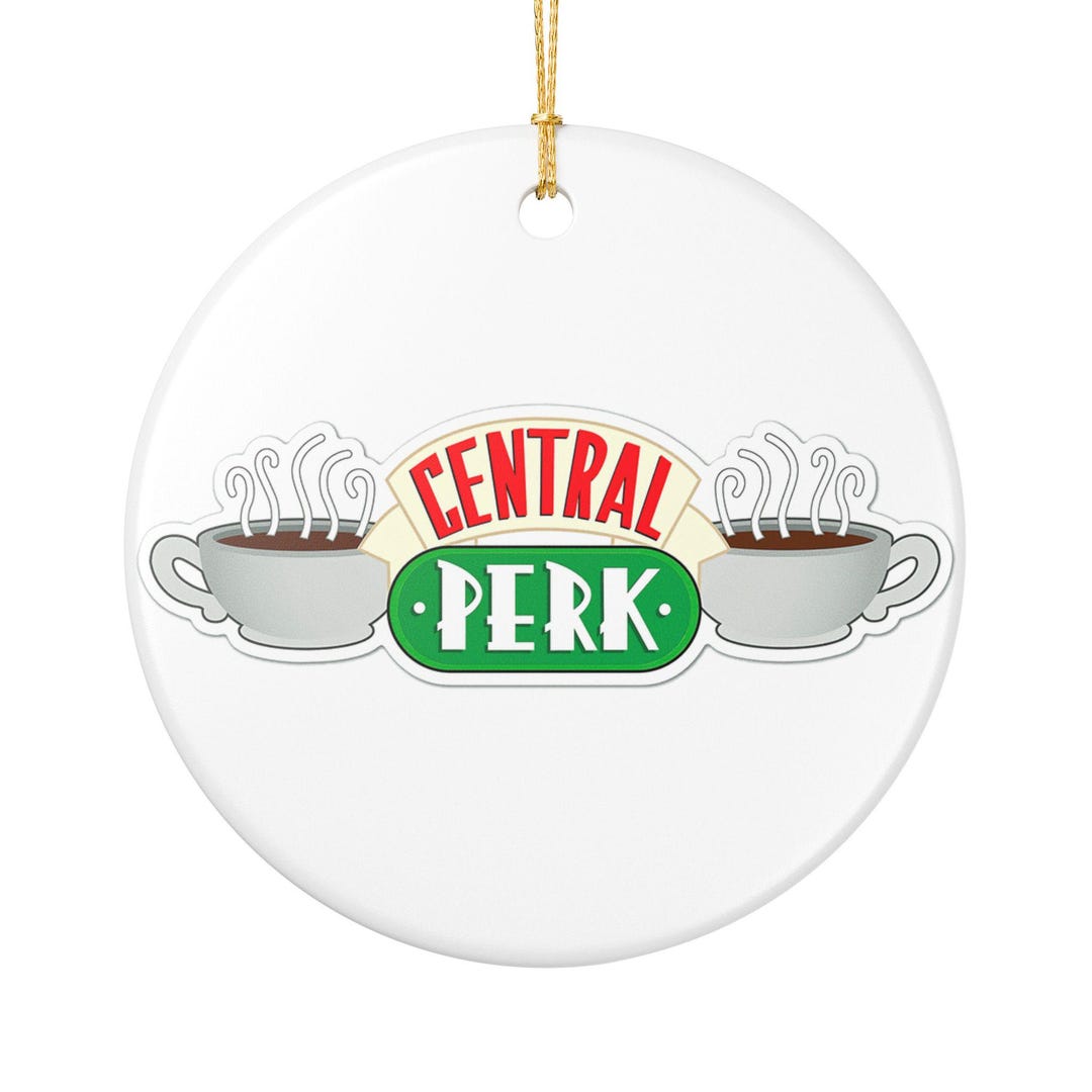 Central Perk Logo Ceramic Ornament | Coffee Shop Holiday Decoration - Etsy