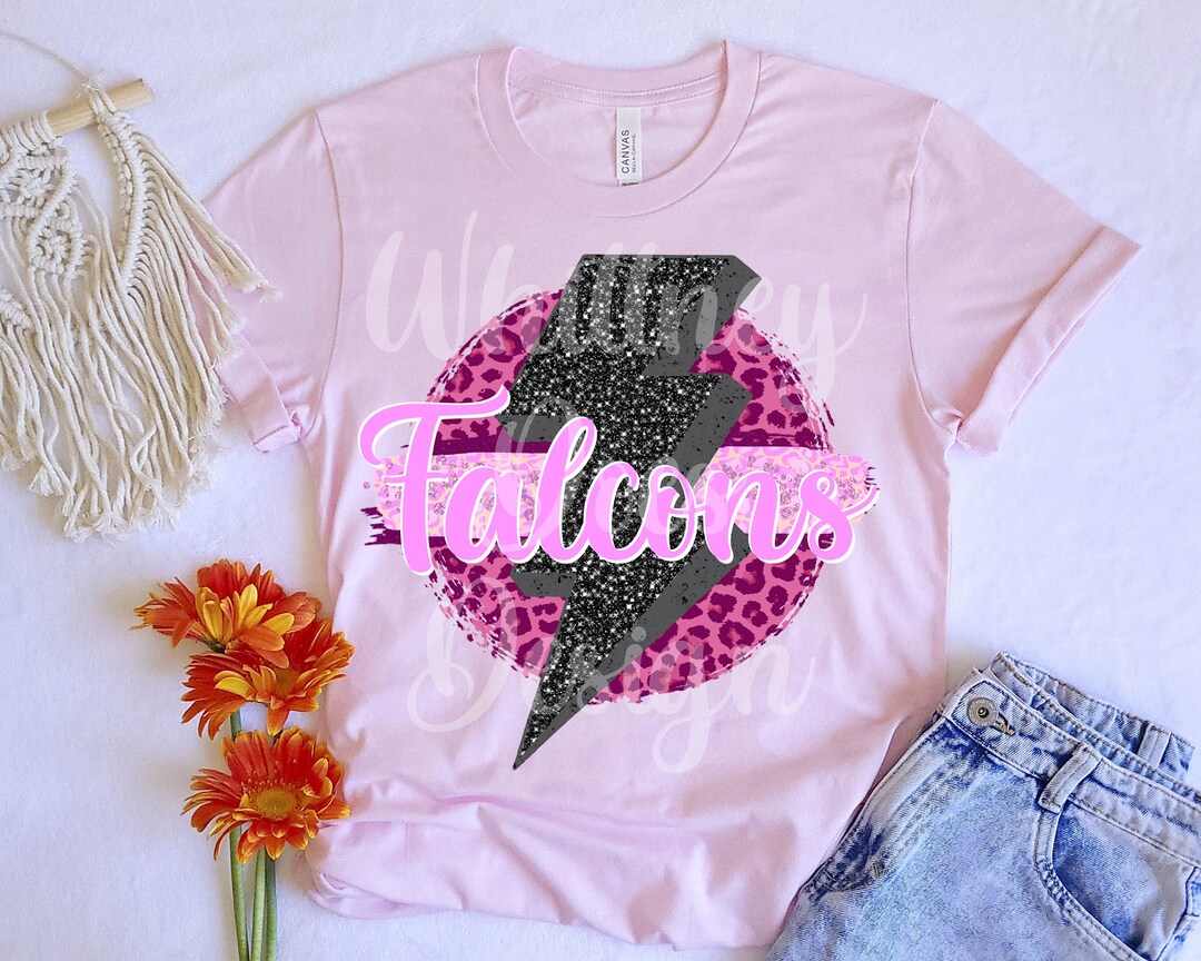 Falcons Preppy Spirit Mascot Sports Team Trendy Sublimation Design ...