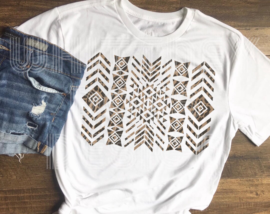 Leopard Aztec Pattern Sublimation Design Download PNG - Etsy