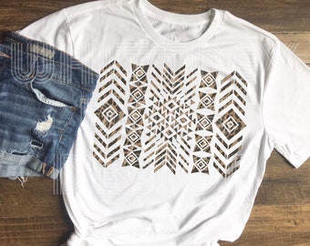 Aztec Serape Leopard Pattern Sublimation Design Download PNG | Etsy