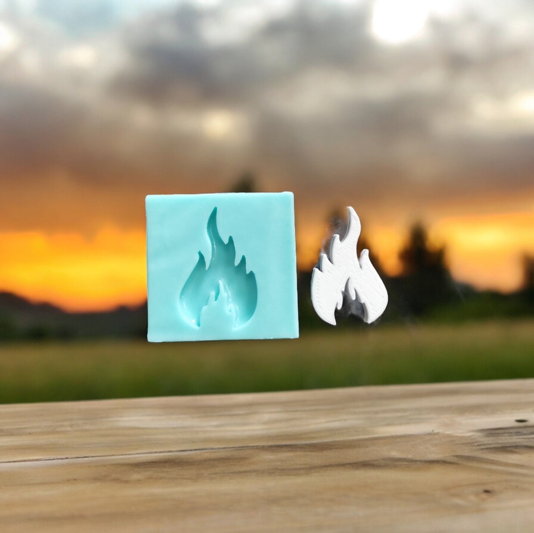 2 Inch Flame Fire Mold/mould Keychain Sized - Etsy