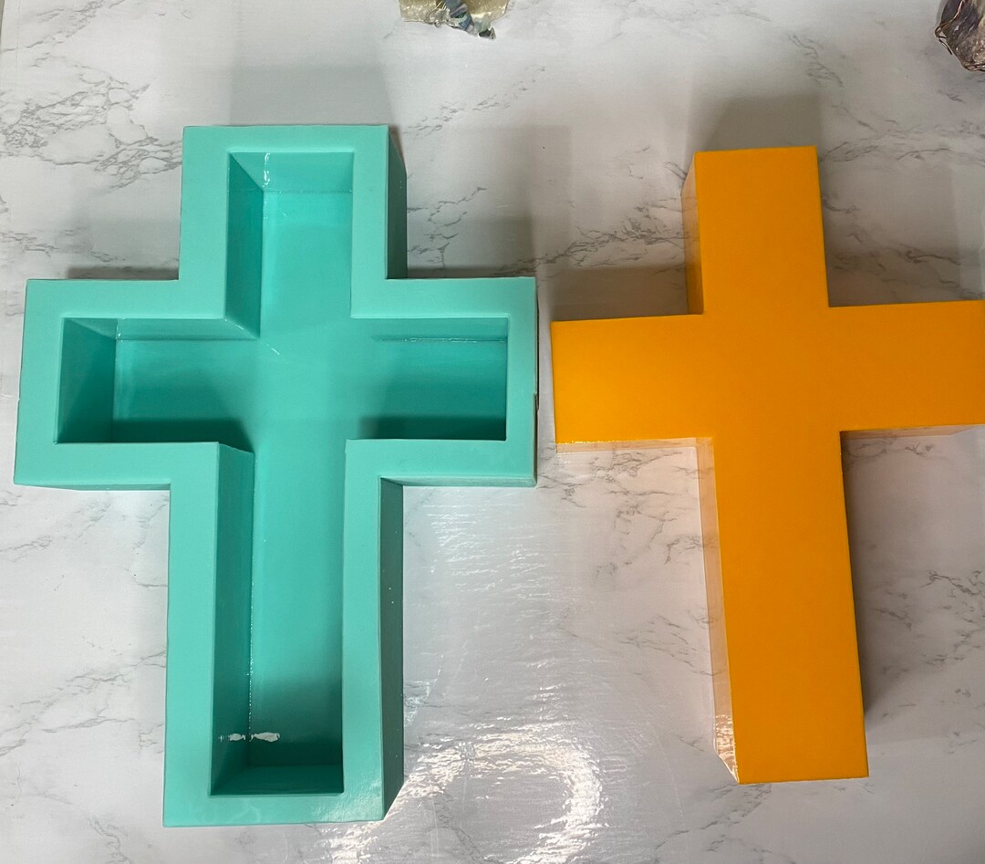 12 Inch Cross Mold 3D Shiny Thick Resin - Etsy