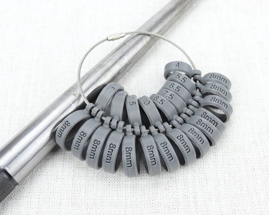 Ring Sizer Set, 8mm Wide Band - Etsy