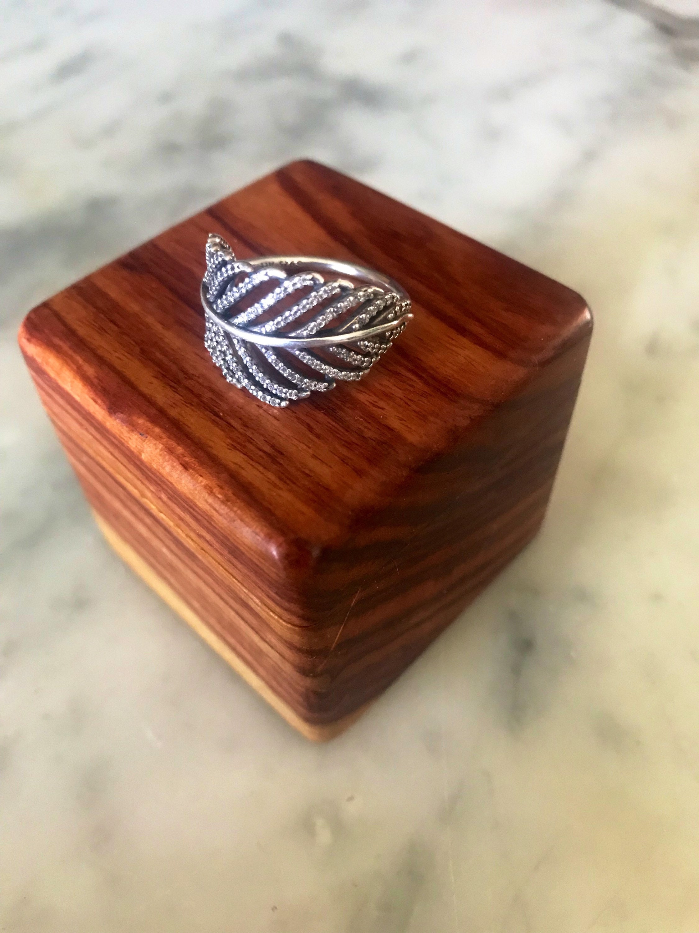 Vintage Pandora Light as a Feather 925 Silver Ring - Etsy