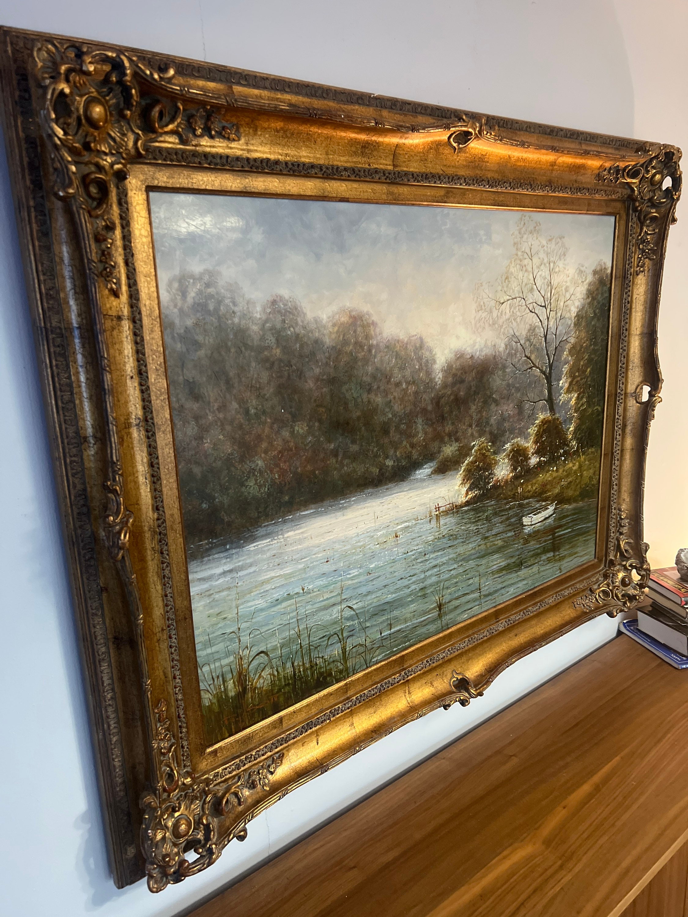 Antique Signed R. Scott Landscape Oil Painting - Etsy