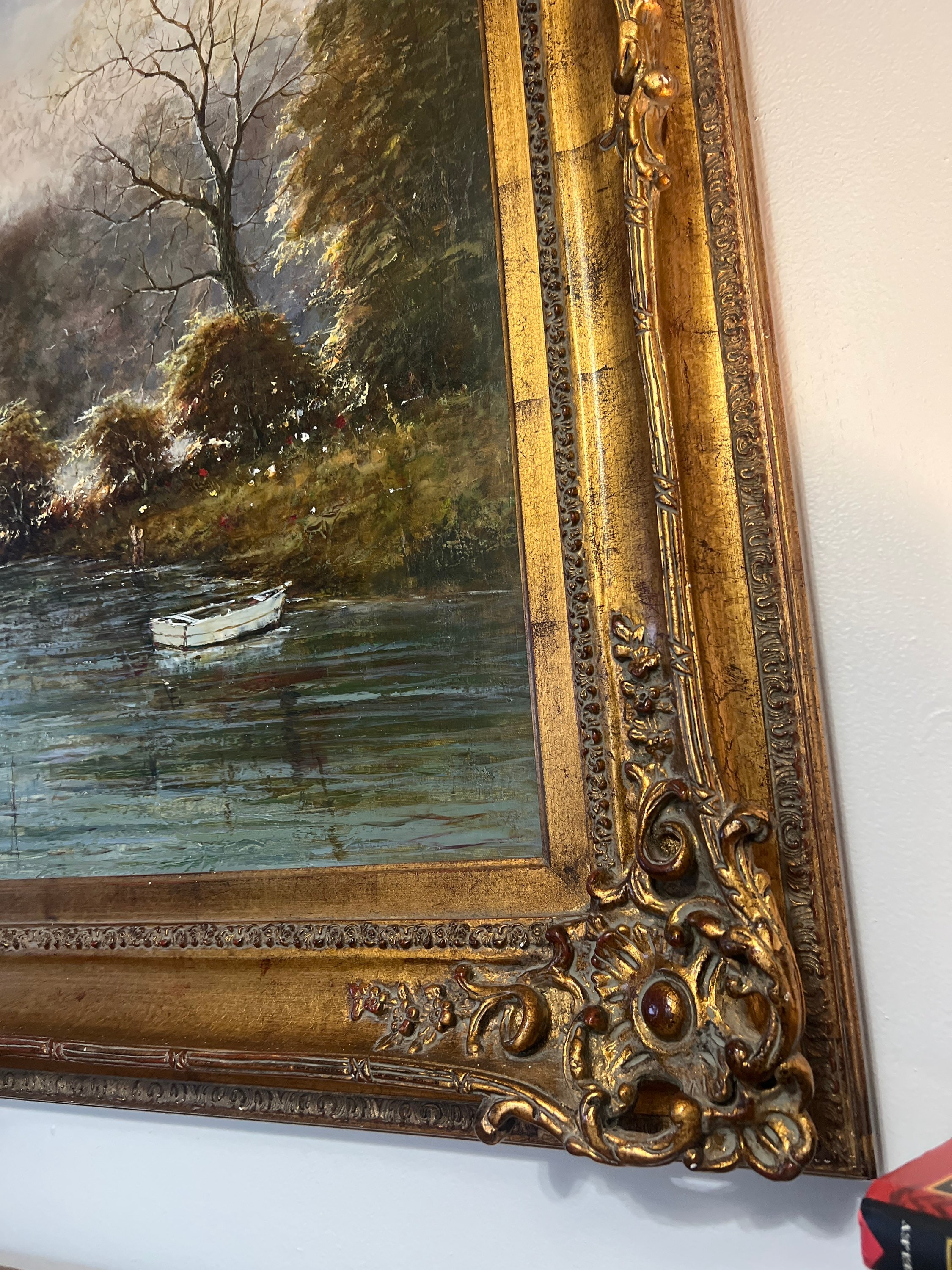 Antique Signed R. Scott Landscape Oil Painting - Etsy