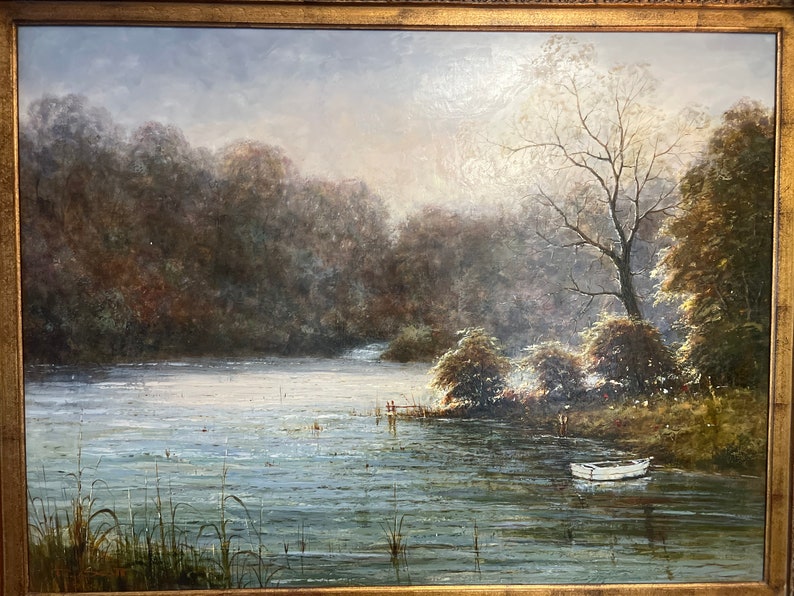 Antique Signed R. Scott Landscape Oil Painting - Etsy