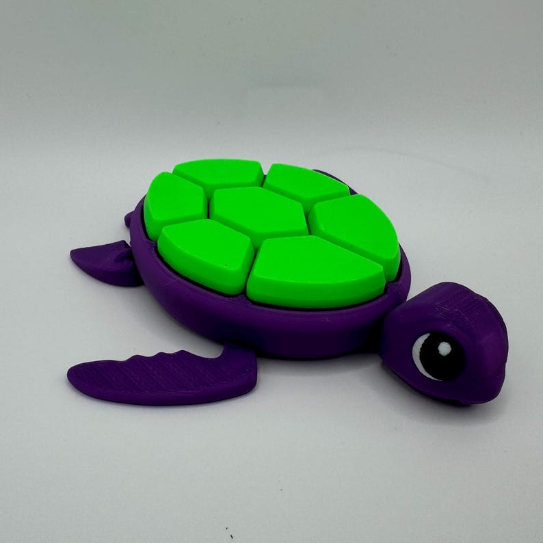 Turtle Clicker Articulated Toy Shell Flexi Toy Turtle Fidget Toy 3D ...