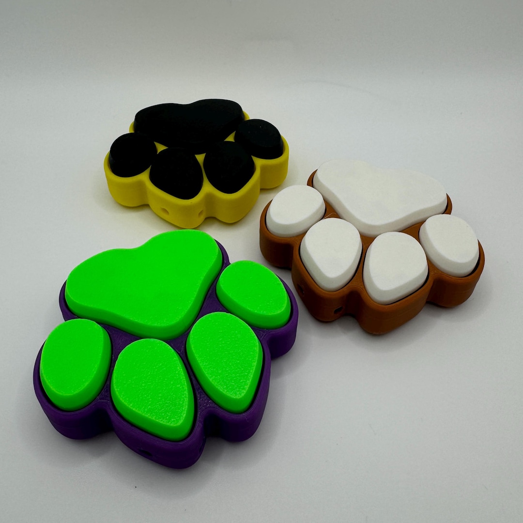 Paw Clicker Articulated Toy Dog Paw Toy Cat Paw Fidget Toy 3D Printed ...