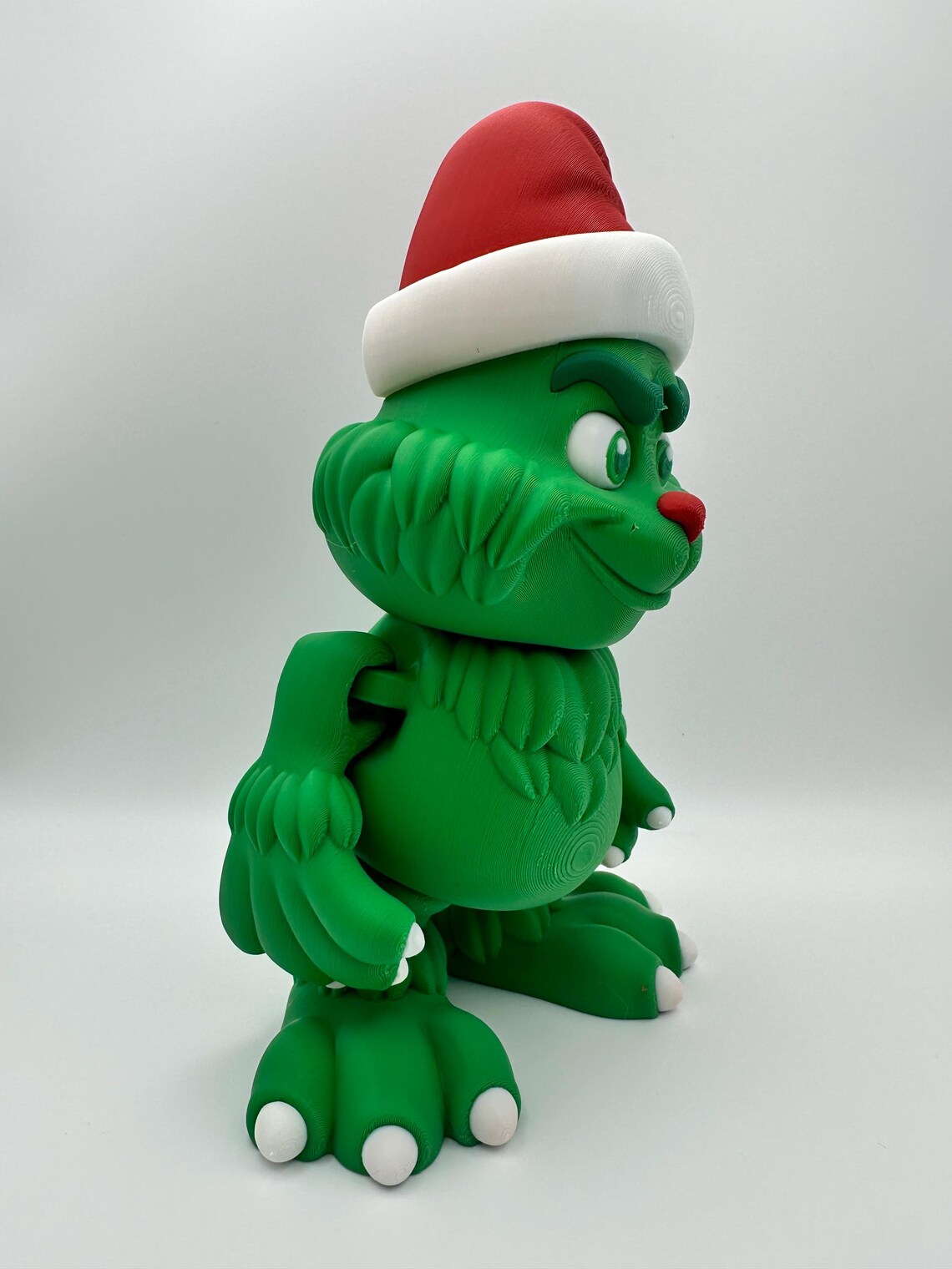 3D Printed Articulating Grinch Figurine - Christmas/holiday/stress ...