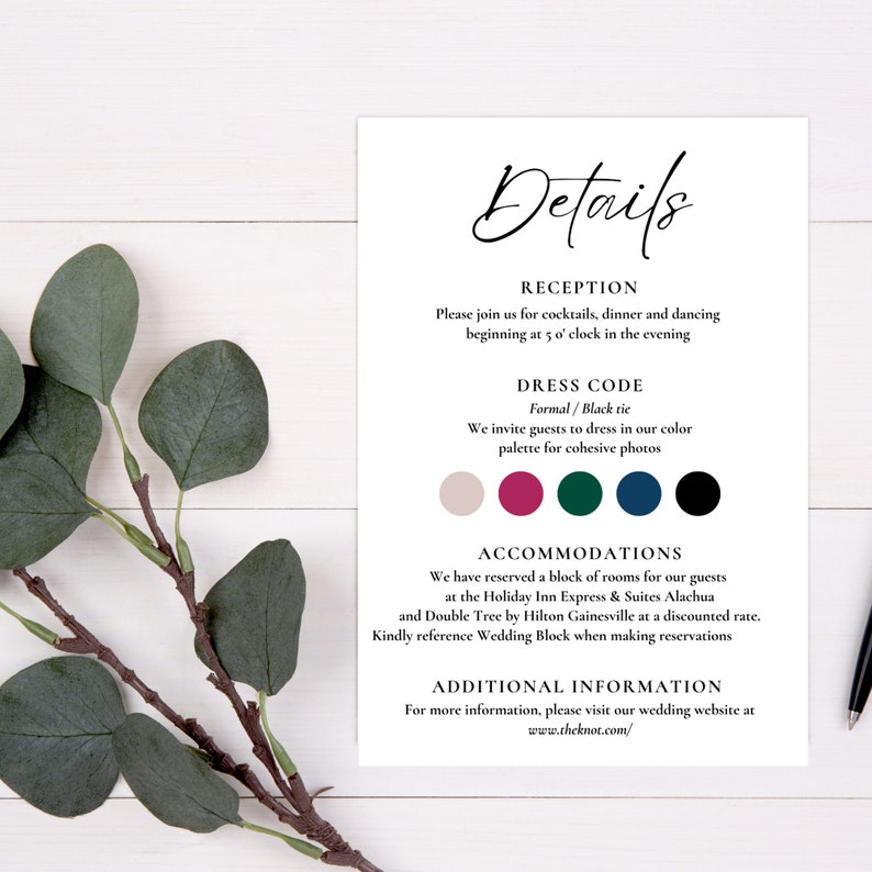 Black and White Wedding Invitation - Etsy