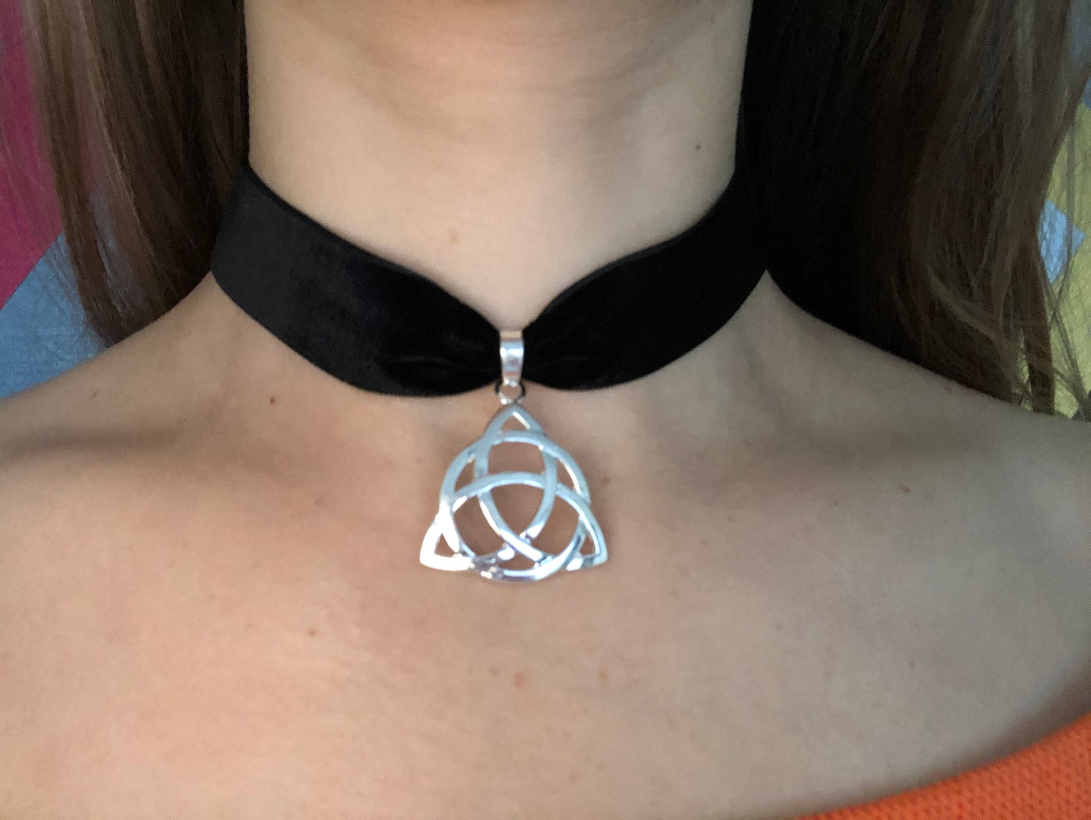 Celtic Knot Black Velvet Choker Necklace, Gothic Jewelry for Women ...