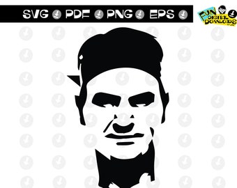 SVG Novak Djokovic Professional Tennis Player Digital Download Png Pdf ...