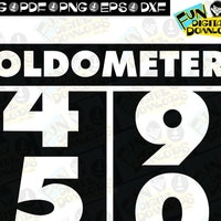 Oldometer 30 Years Old Digital File, Instant Download, Svg, Png, Pdf ...