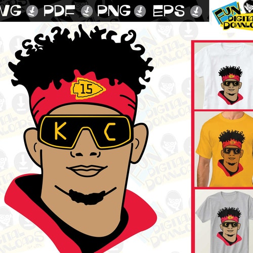 Patrick Mahomes Color Layers SVG Mahomes SVG Kansas City - Etsy