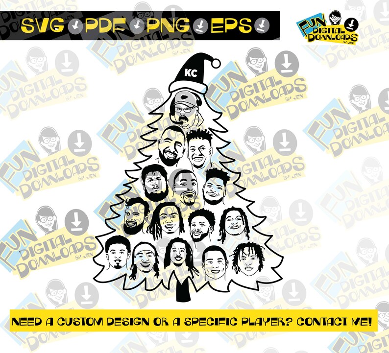 2025- 2026 Season KC Christmas Tree Svg for Crafting, Kansas City ...