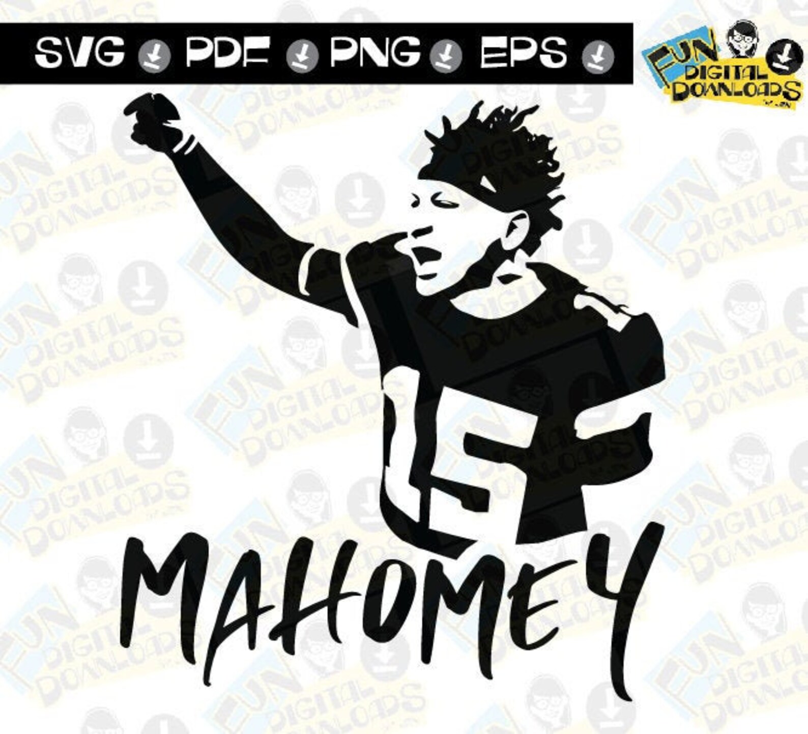 Patrick Mahomes SVG, Mahomey, Kansas City Svg, Mahomes Cut File ...