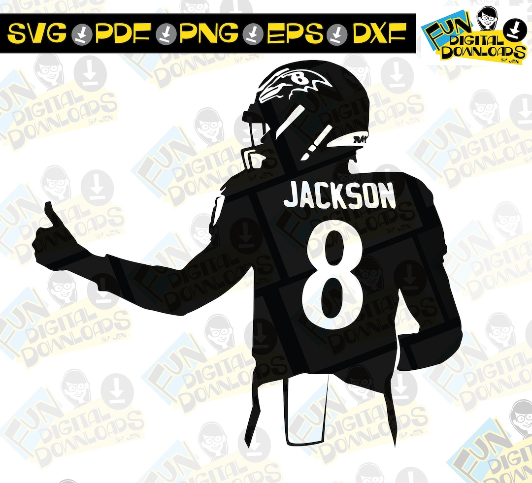 Lamar Jackson SVG, Lamar Jackson, Baltimore Svg, Heat Transfer ...