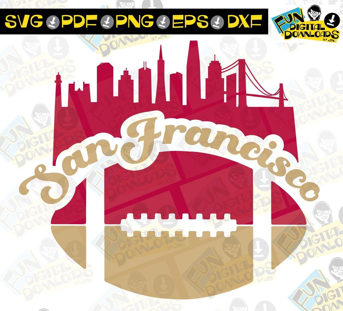 San Francisco SVG San Francisco Layered Cut File San - Etsy