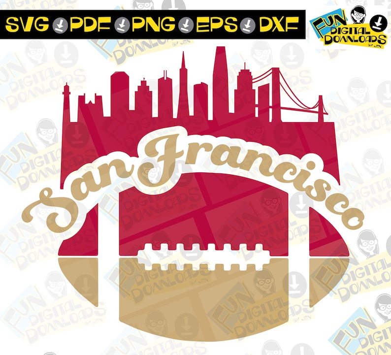 San Francisco SVG San Francisco Layered Cut File San - Etsy