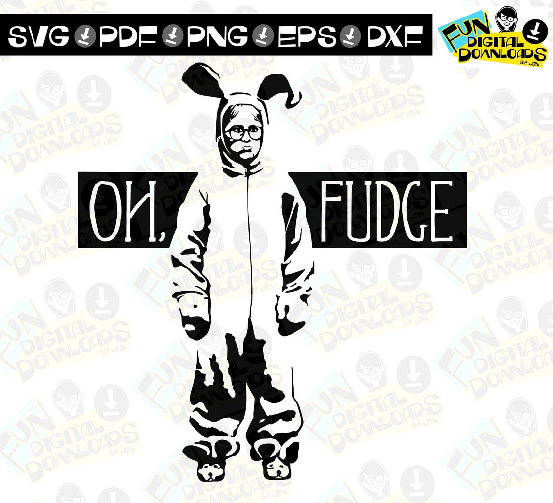 SVG Ralphie in Bunny Suit - Oh Fudge Svg, Dxf, Eps, Png Pdf Cut File ...